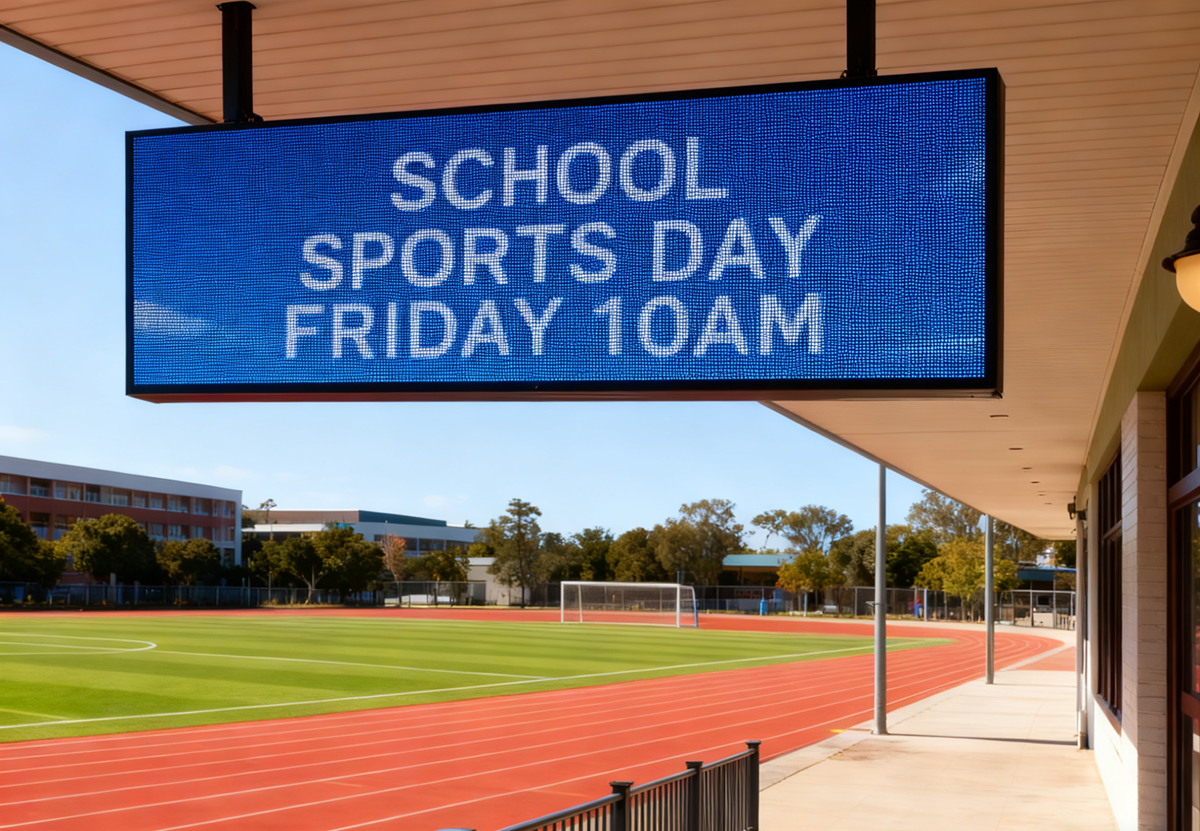 Under Awning LED Sign & Double-Sided LED Lightbox – High Brightness ...